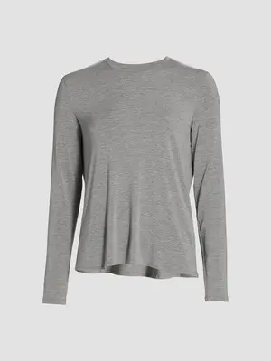 Majestic Filatures Soft Touch Long Sleeve Tee - Gris Chine