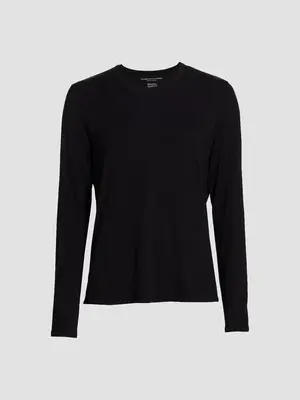Majestic Filatures Soft Touch Long Sleeve Tee - Noir