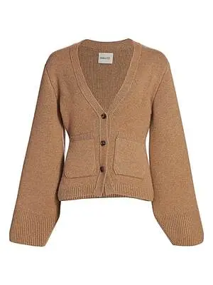 Khaite Scarlett Cashmere Cardigan Camel