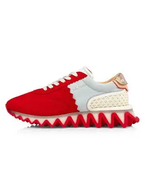 CHRISTIAN LOUBOUTIN Loubishark Sneakers Red White