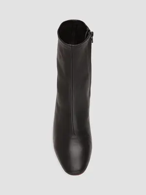 LOEFFLER RANDALL Elise Leather Ankle Boots - Black