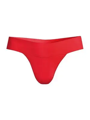 Hanky Panky Breath Natural Rise Thong Cherryade Red