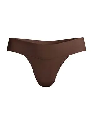 Hanky Panky Breath Natural Rise Thong Mahogany