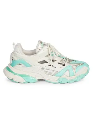 Balenciaga Women's Track Sneakers - Faded Blue  Mint