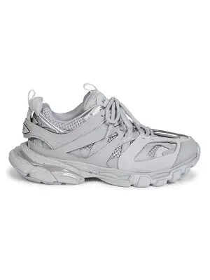 Balenciaga Women's Track Sneakers - Faded Blue  Recycled Light Grey
