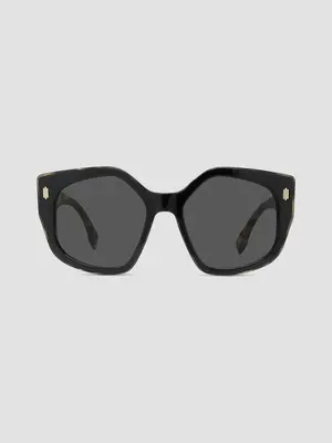 Fendi 55mm Geometric Logo Sunglasses