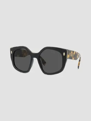 Fendi 55mm Geometric Logo Sunglasses
