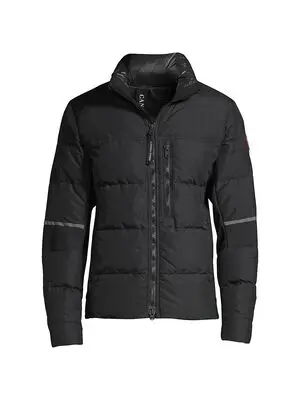 Canada Goose Men's HyBridge Water-Repellent Down Jacket - Black  - Black