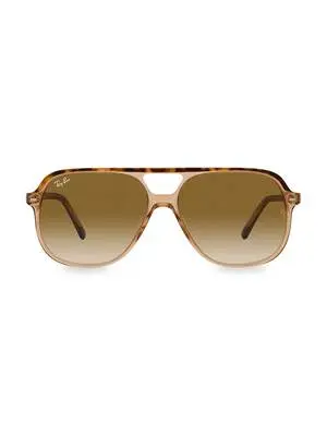 Ray-ban RB2198 Bill 56MM Square Sunglasses - Black - Havana