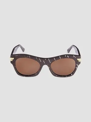 Bottega Veneta Unapologetic 54mm Square Sunglasses - Brown