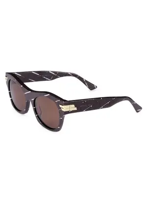 Bottega Veneta Unapologetic 54mm Square Sunglasses