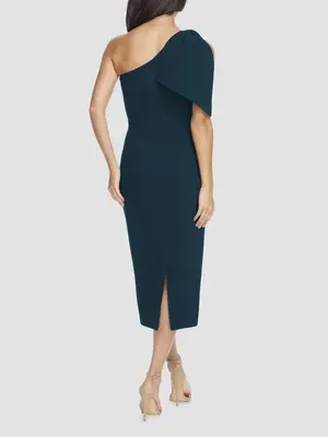 Dress The Population Tiffany One-shoulder Dress - Pine