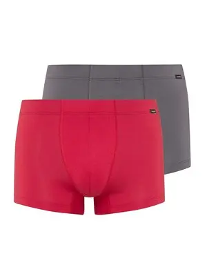 Hanro Cotton Essentials 2-pack Boxer Briefs Amaranth Mercury