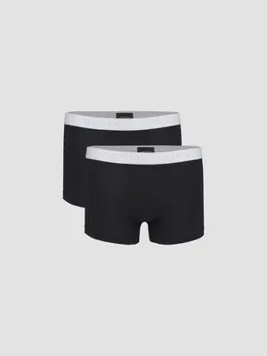 Hanro Cotton Essentials 2-pack Boxer Briefs - Black