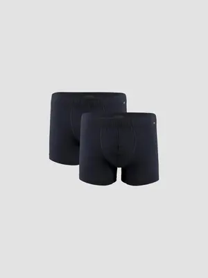 Hanro Cotton Essentials 2-pack Boxer Briefs - Black