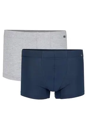 Hanro Cotton Essentials 2-pack Boxer Briefs Card Blue