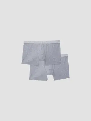Hanro Cotton Essentials 2-pack Boxer Briefs - Grey