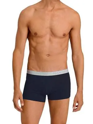 Hanro Cotton Essentials 2-pack Boxer Briefs Light Melange Blue