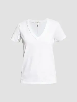 Rag & Bone V-neck Cotton Tee Bright White