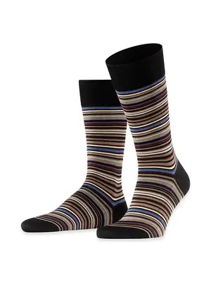 Falke Family Cotton Socks Grey White