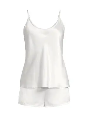 La Perla 2-piece Silk Camisole & Shorts Pajama Set