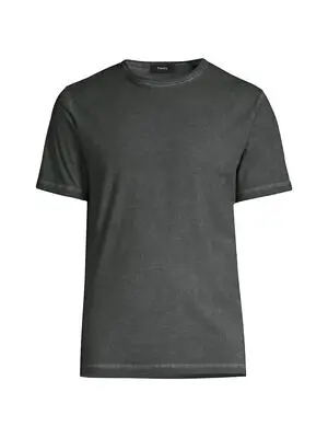 Theory Precise Luxe Cotton T-shirt Balsam Green