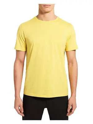 Theory Precise Luxe Cotton T-shirt Cyber Yellow