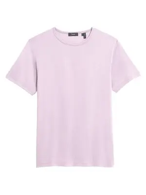 Theory Precise Luxe Cotton T-shirt Dusty Orchid