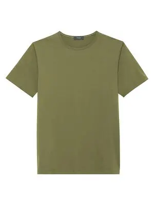 Theory Precise Luxe Cotton T-shirt Olive