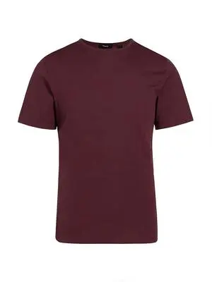 Theory Precise Luxe Cotton T-shirt Wine