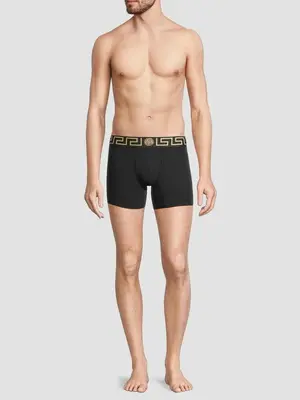 Versace 2-pack Trunk Boxer Briefs - Black Grey