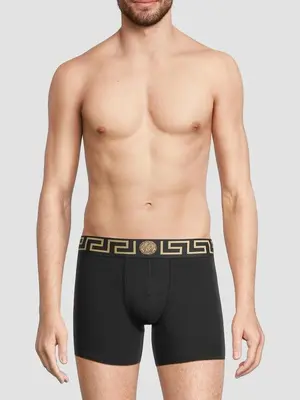 Versace 2-pack Trunk Boxer Briefs - Black Grey