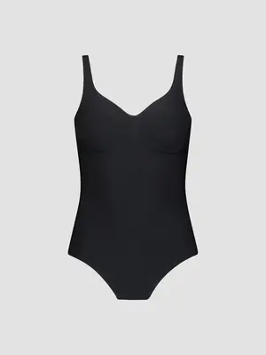 Commando Butter Soft Support Sleeveless Bodysuit - Black