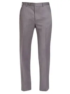 Canali Wool Trousers Light Grey