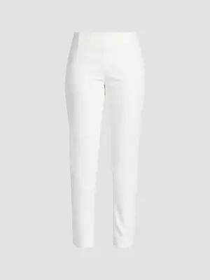 Lela Rose Catherine Stretch-twill Pants - White