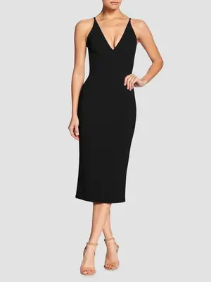 Dress The Population Lyla Midi Dress - Black