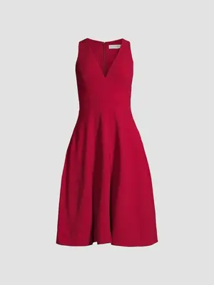 Dress The Population Catalina Fit & Flare Dress - Garnet
