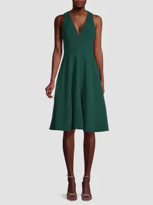 Dress The Population Catalina Fit & Flare Dress - Pine