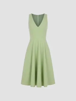 Dress The Population Catalina Fit & Flare Dress - Sage