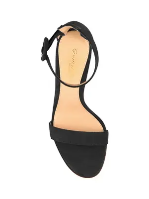 GIANVITO ROSSI Portofino Suede Sandals - Praline