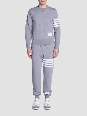Thom Browne Bar Striped Sleeve Sweatshirt