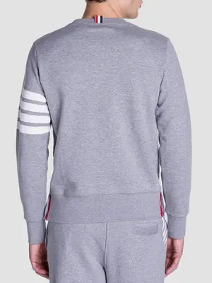 Thom Browne Bar Striped Sleeve Sweatshirt
