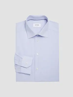 Eton Slim-fit Fine Striped Dress Shirt - Blue