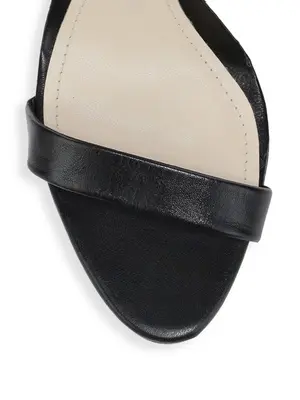 Schutz Cadey-lee Leather Ankle-strap Sandals - Beige