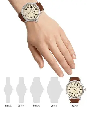 Shinola Runwell Stainless Steel Watch Brown