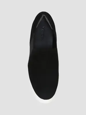 Vince Warren Slip-on Platform Suede Sneakers - Black