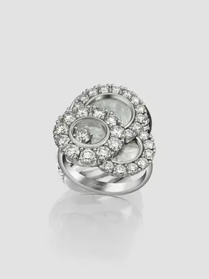 Chopard Happy Dreams Diamond, Mother-of-pearl & 18k Ring - White Gold