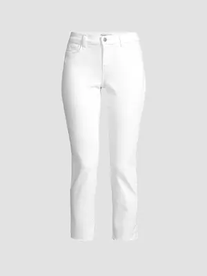 L'Agence Sada High-rise Crop Slim Straight Jeans