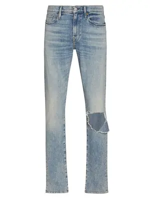 FRAME L'homme Skinny Jeans Seine Destruct