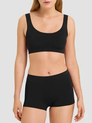 Hanro Touch Feeling Crop Top - Black
